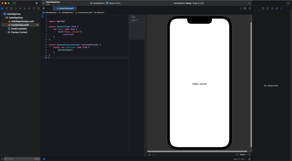 【Xcode/SwiftUI】マップを表示してみよう | くっきーブログ
