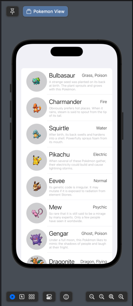 【xcodeswiftui】swiftui × Jsonでポケモンリストを作る くっきーブログ